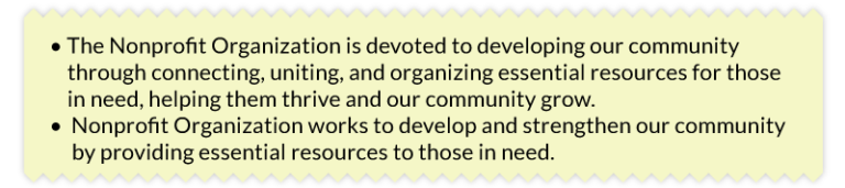 6 Tips for Writing a Perfect Nonprofit Mission Statement - Snowball ...